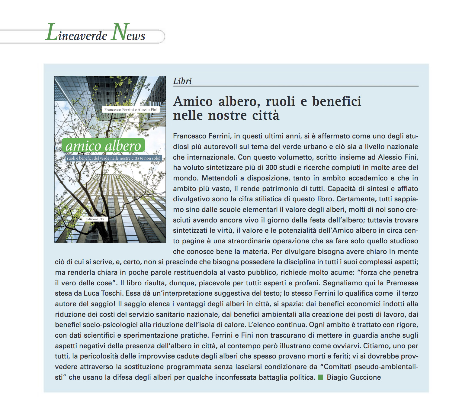 amico albero - Francesco Ferrini, Alessio Fini | Ed. ETS | 9788846749505
