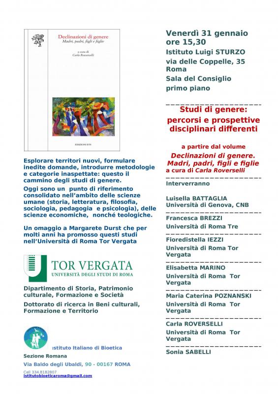 Studi di genere: percorsi e prospettive disciplinari differenti | Ed. ETS