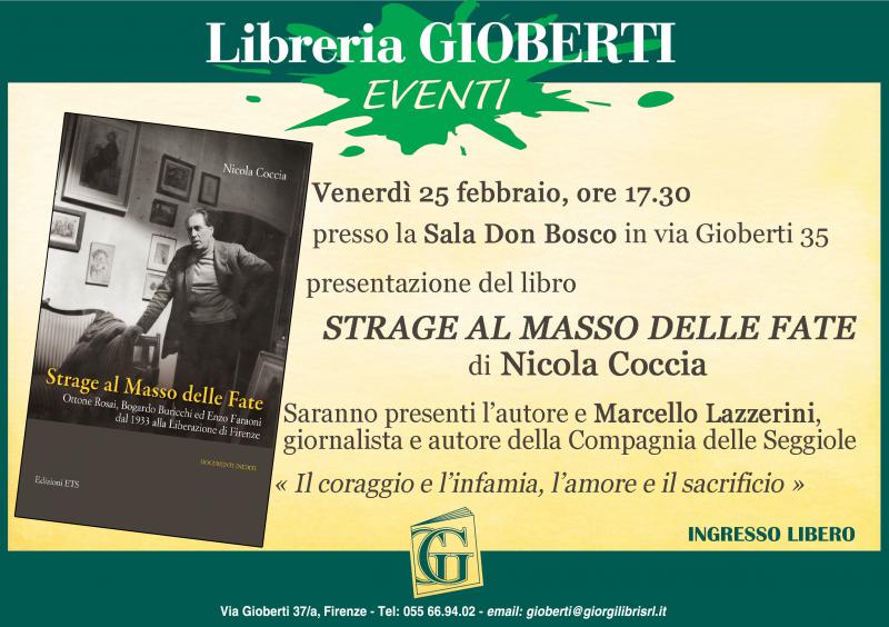 Presentazione 'STRAGE AL MASSO DELLE FATE'' | Ed. ETS