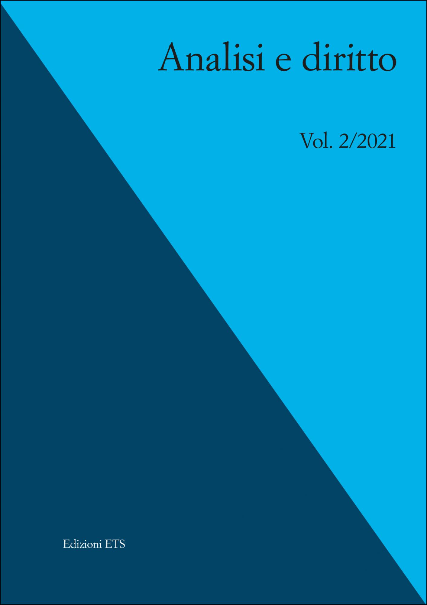 Analisi E Diritto 2 2021 AA VV Ed ETS 9788846763389 Analisi E Diritto 2 2021 AA VV Ed ETS 9788846763389
